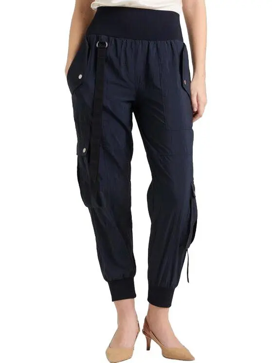 Cinq À Sept Harmony Side Snap Parachute Pants - Navy