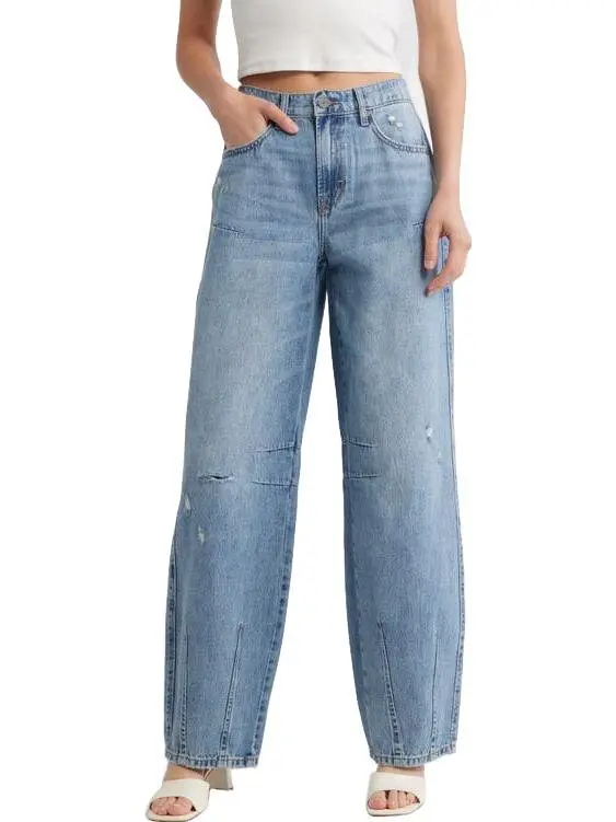 HIDDEN JEANS Darted Baggy Jeans - Med.wash