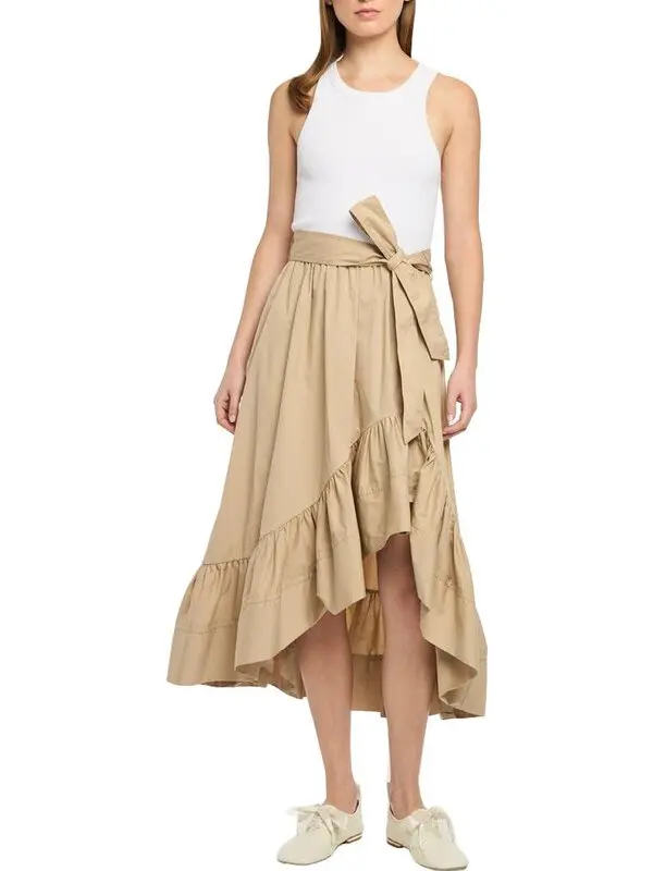 Cinq À Sept Zayla Sleeveless A-line Dress - White/khaki