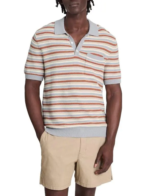 Madewell Cotton & Linen Sweater Polo - Solstice