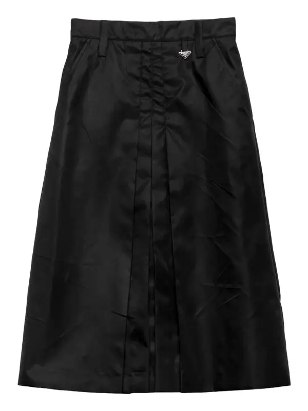 Prada Re-nylon Flared Skirt - Black