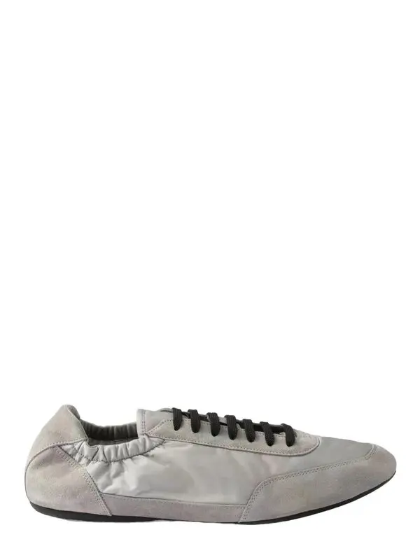 Prada Collapse Lace-up Sneakers - Grey
