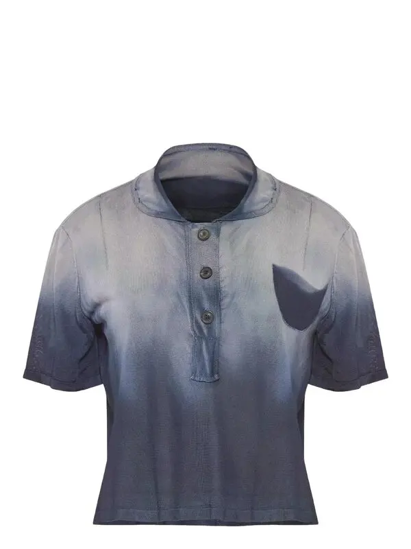 MAISON MARGIELA Gradient-effect Polo Shirt - Blue