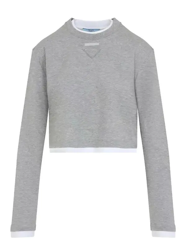 Prada Long-sleeve Top - Grey
