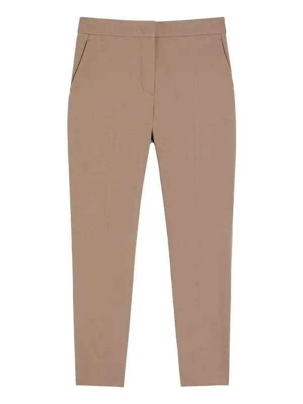 Max Mara Pledge Slim-fit Cropped Pants - Brown