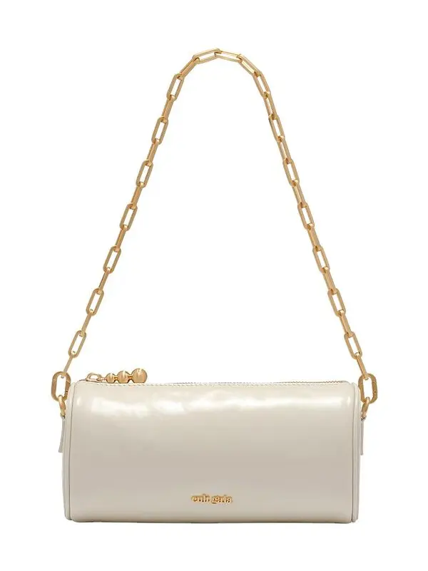 Cult Gaia Leather Shoulder Bag - Antique White