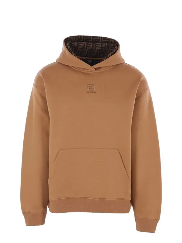 Fendi Hooded Sweatshirt - Brown