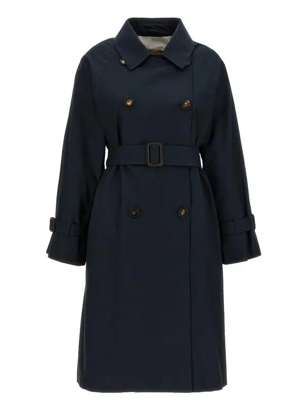 Max Mara Ctrench' Trench Coat - Blue