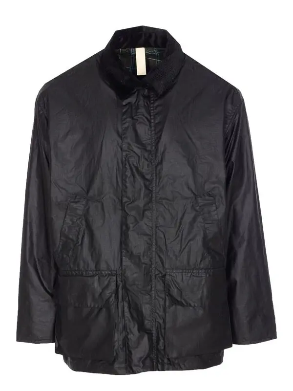 SUNFLOWER Waxed Ripstop Leisure Jacket - Black