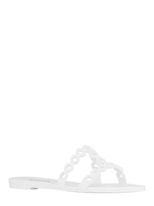 AQUAZZURA Infinity Chain Jelly Sandals - White