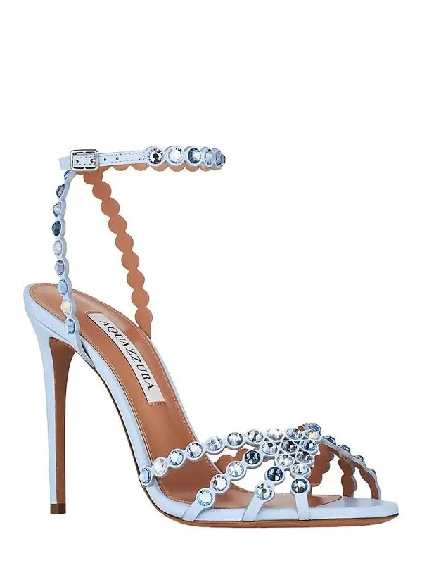 AQUAZZURA Tequila 105 Sandals - Baby Blue