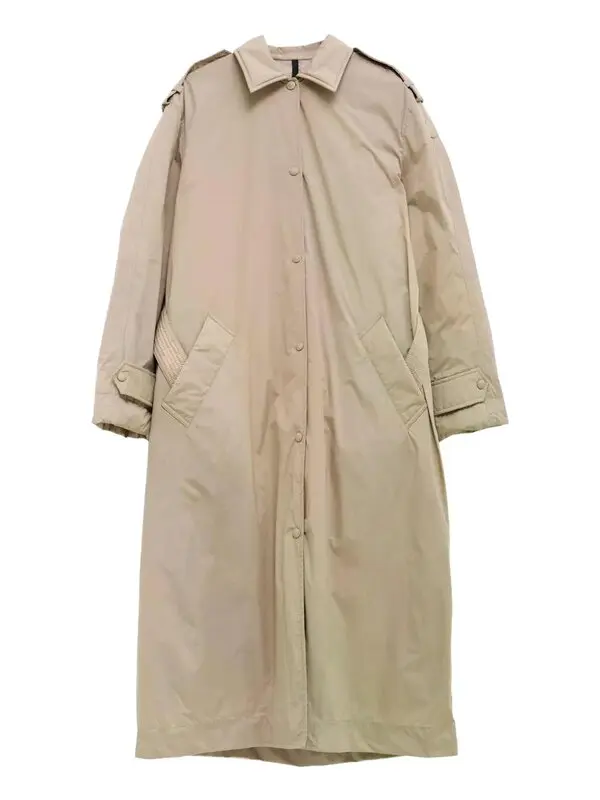 Moncler Belted Trench Coat - Neutrals