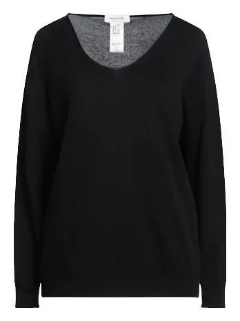 Fabiana Filippi Long Sleeve V-neck Knit Top - Blue