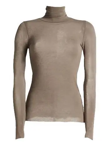 Alpha Studio Turtleneck In Viscose, Polyamide, And Cashmere - Beige