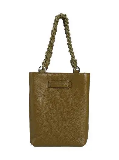 GIANNI CHIARINI Pebbled Leather Handbag - Green