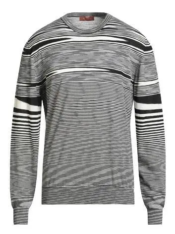 Missoni Striped Wool Sweater - Black