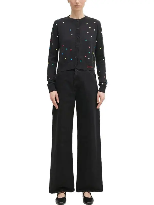 Fiorucci Polka-dot Cardigan - Black