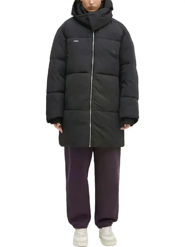 PANGAIA Hooded Puffer Jacket - Black