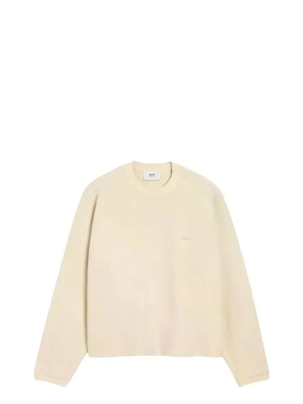 Ami Embroidered Logo Sweatshirt - Neutrals
