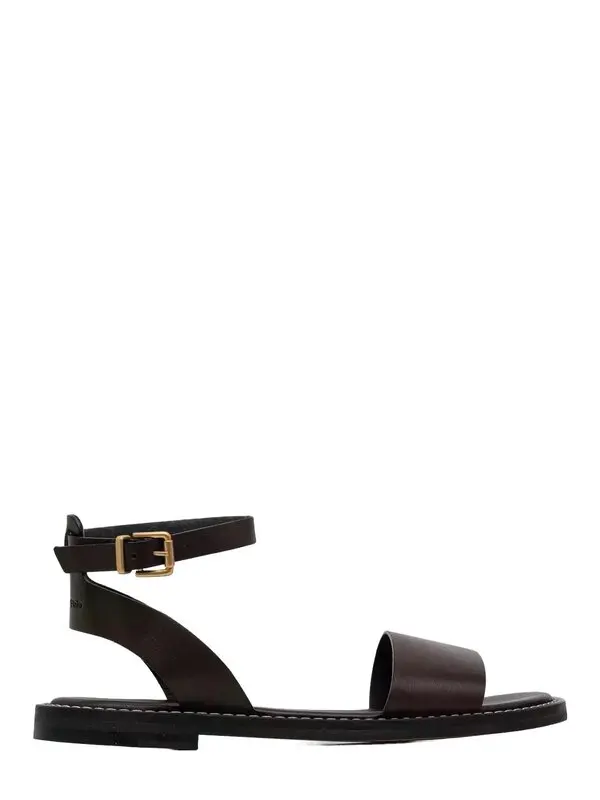 Marc O'polo Ankle-strap Leather Sandals - Brown