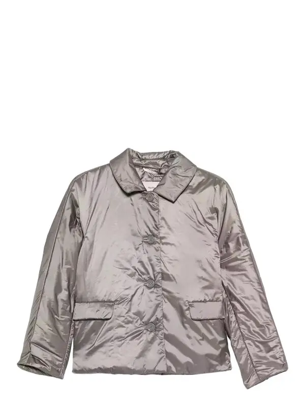 Max Mara Padded Buttoned Jacket - Grey