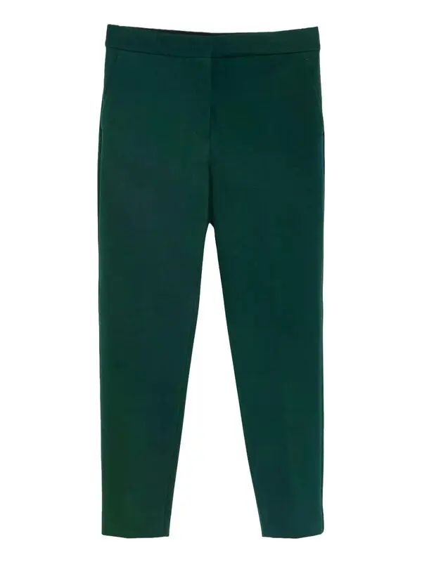 Max Mara Cropped Trousers - Green