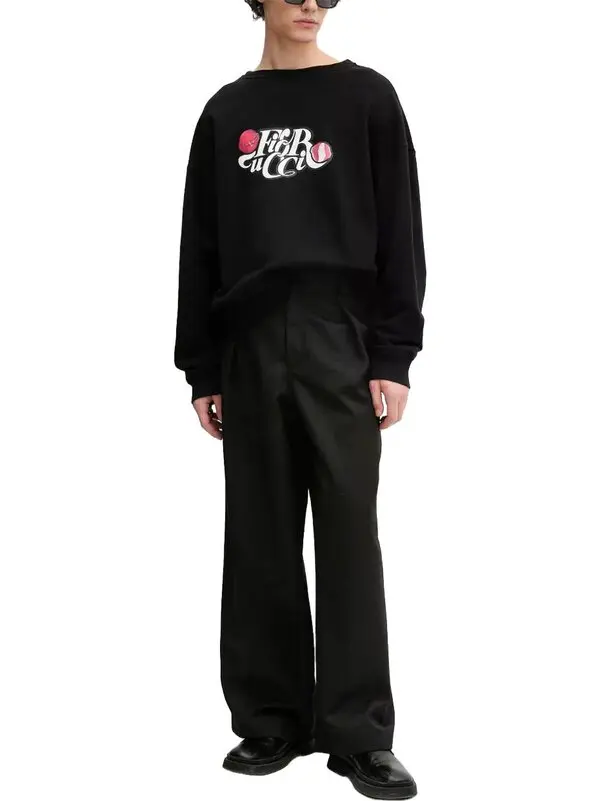 Fiorucci Logo-print Sweatshirt - Black
