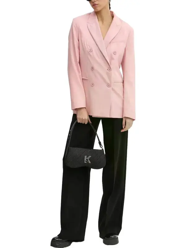 Fiorucci Popsicle Embroidered Wool Blazer - Pink