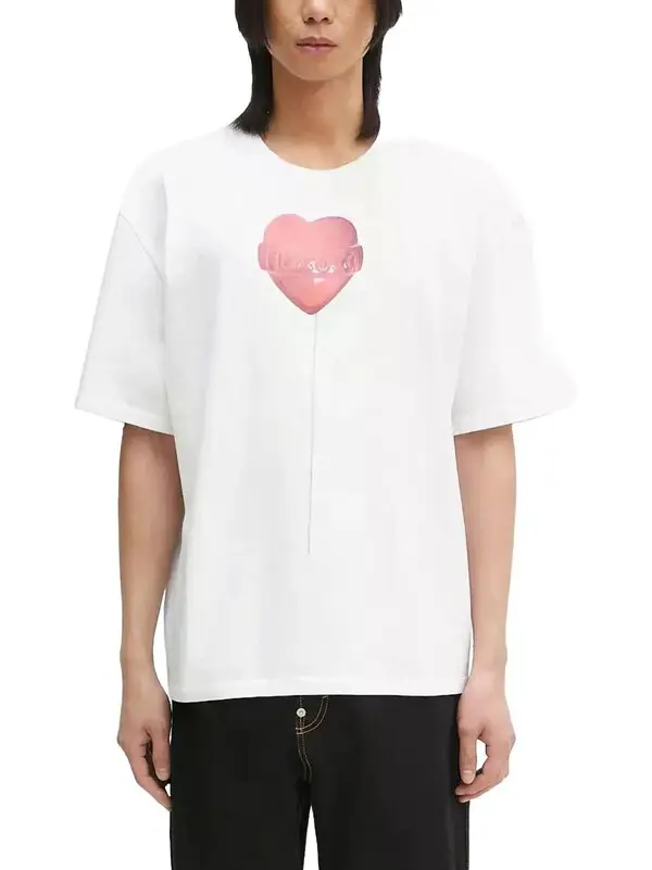 Fiorucci Heart-balloon Print T-shirt - White