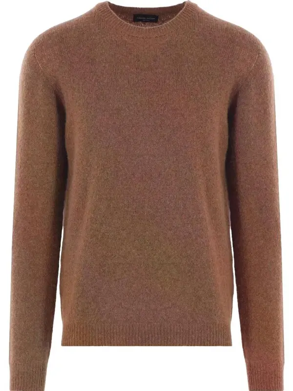 ROBERTO COLLINA Round-neck Sweater - Brown