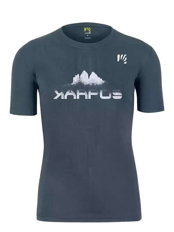 KARPOS Mountain-graphic T-shirt - Blue