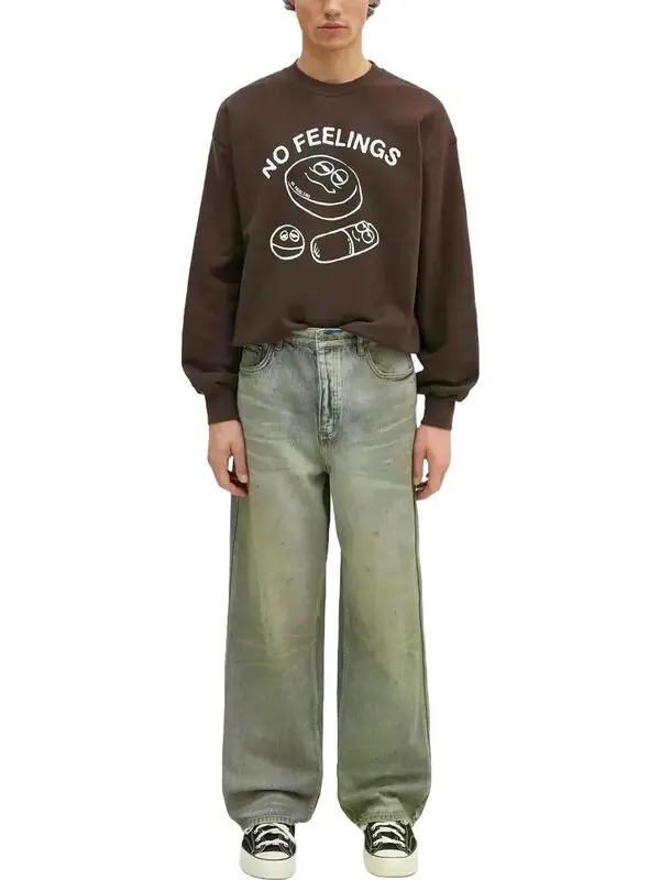 Aries Graphic-print Sweatshirt - Brown