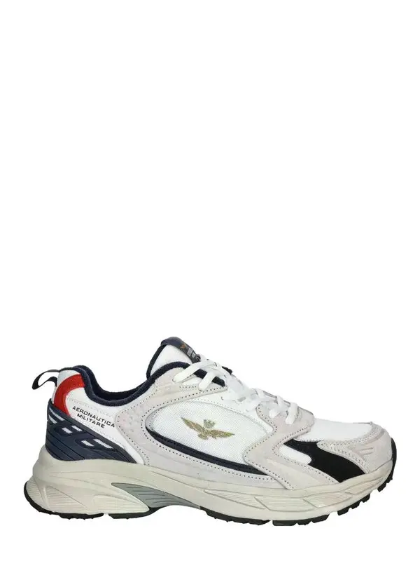AERONAUTICA MILITARE Panelled Sneakers - White