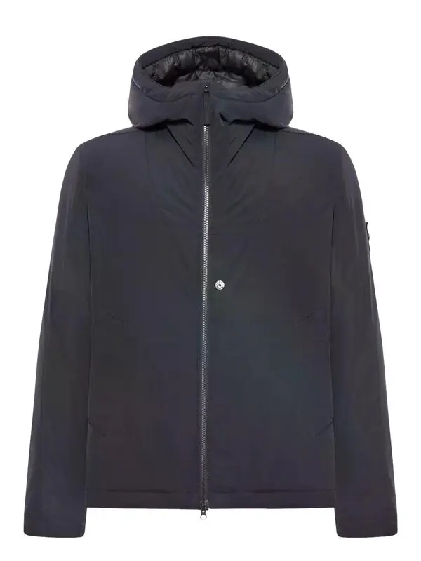 Stone Island Padded Hooded Jacket - Black