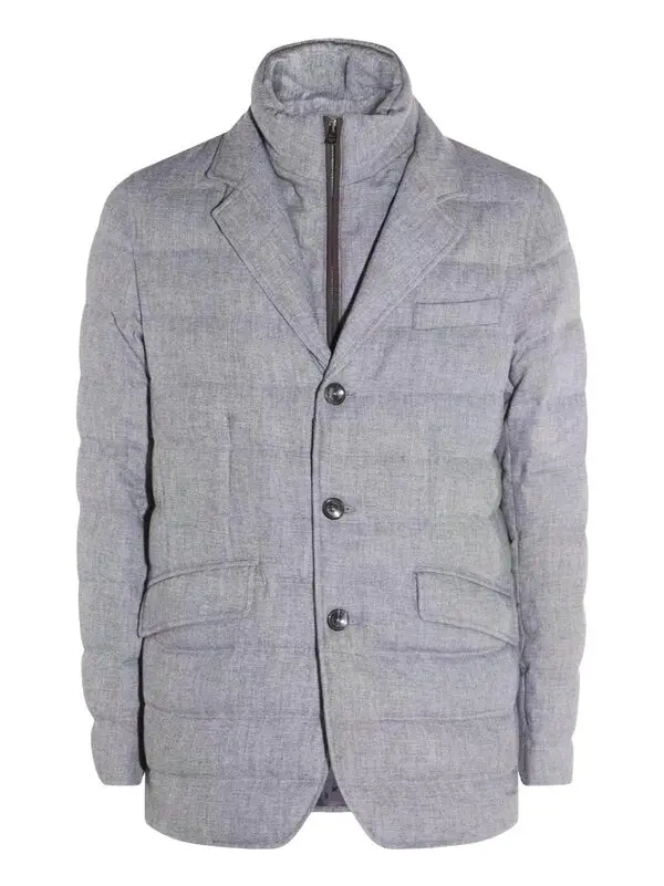Herno Padded Panelled Blazer - Grey