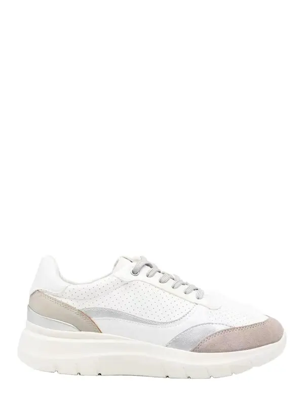 Geox Panelled Sneakers - White