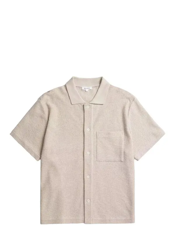 Norse Projects Waffle-textured Shirt - Neutrals