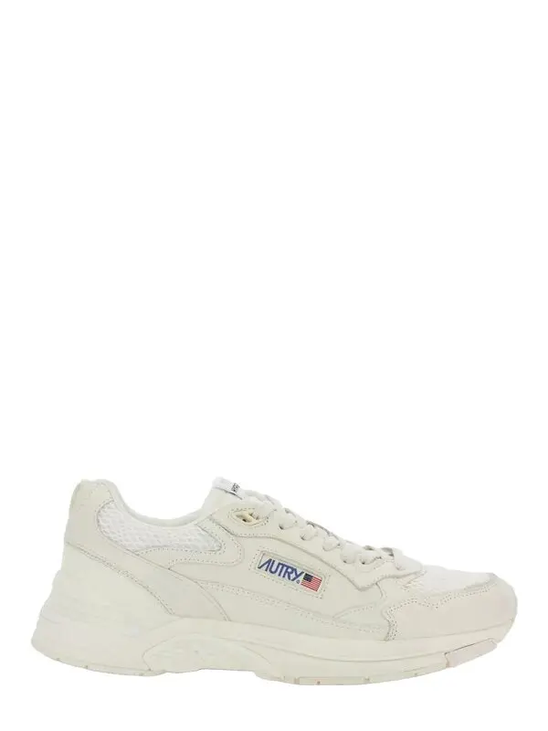 AUTRY Hyperway Logo-patch Sneakers - White