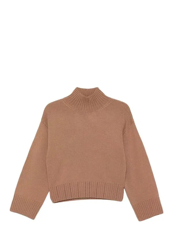 Fabiana Filippi High-neck Wool Sweater - Brown