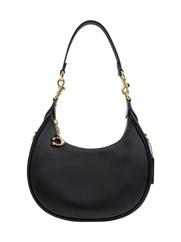 COACH Leather Shoulder Bag - Black
