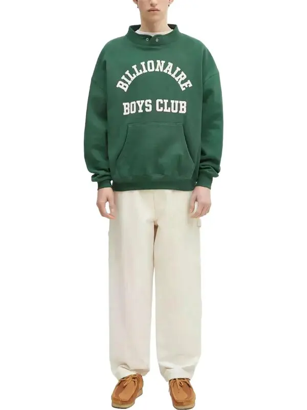 BILLIONAIRE BOYS CLUB Arched-logo Mock Neck Sweatshirt - Green