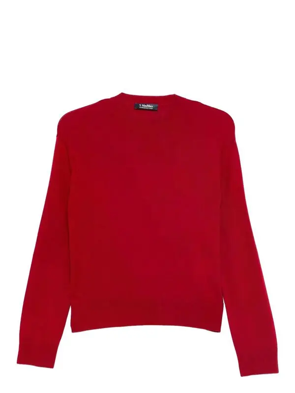 Max Mara Round-neck Wool Jumper - Red