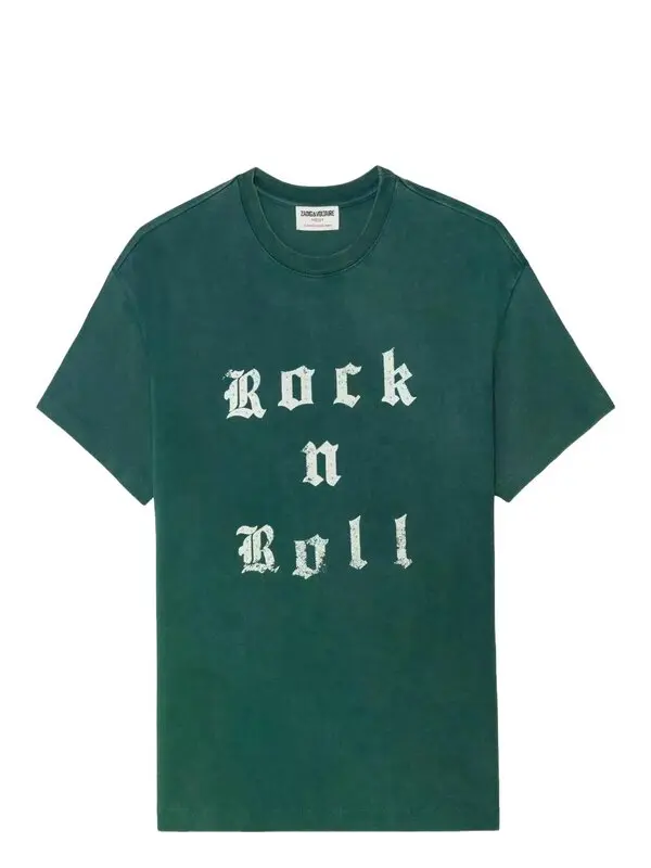 Zadig&Voltaire Teddy Rock N Roll Studs T-shirt - Green