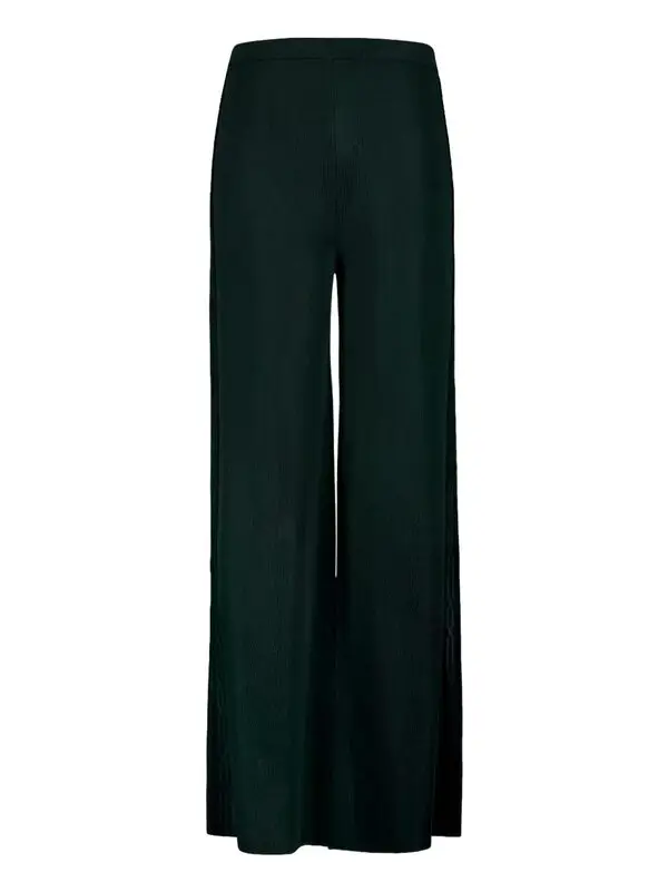 FERRAGAMO Ribbed Side-lace Trousers - Blue