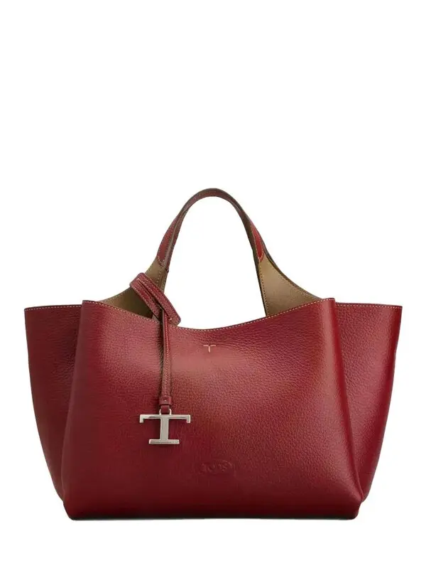 TOD'S Leather Tote Bag - Red