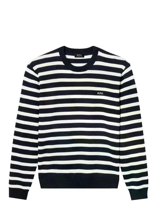 A.p.c. Striped Sweater - Blue