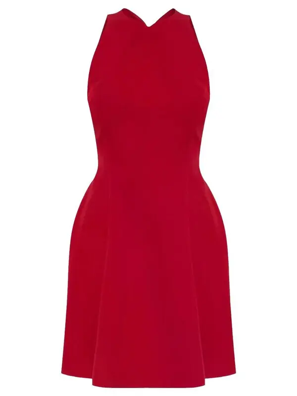 Versace Halter-neck A-line Dress - Red