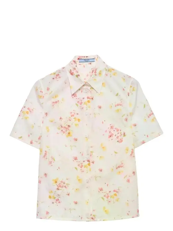 Prada Floral-print Shirt - Pink
