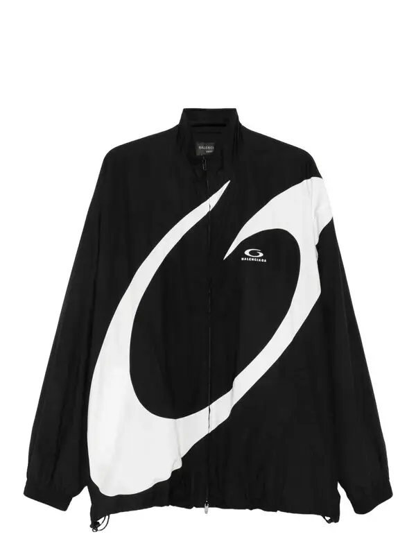 Balenciaga Loop Sports Icon Jacket - Black