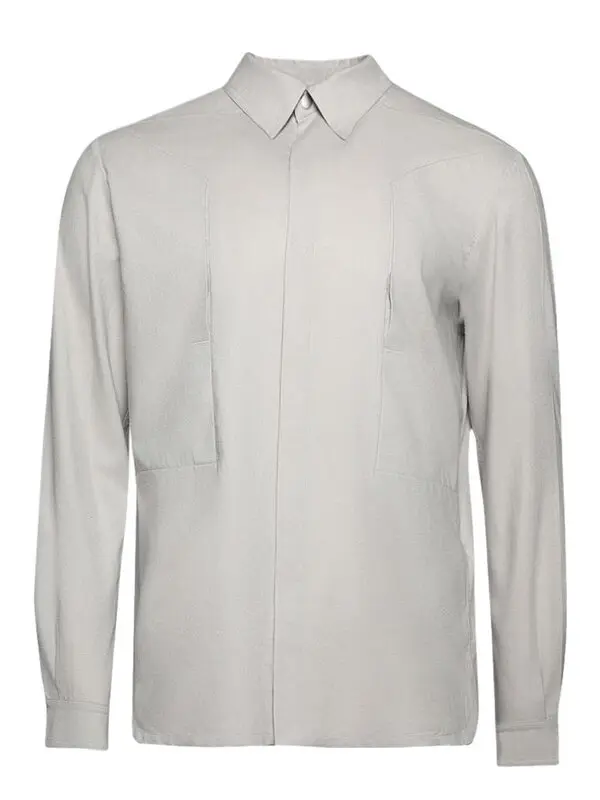Rick Owens Fog Pocket Outershirt - White
